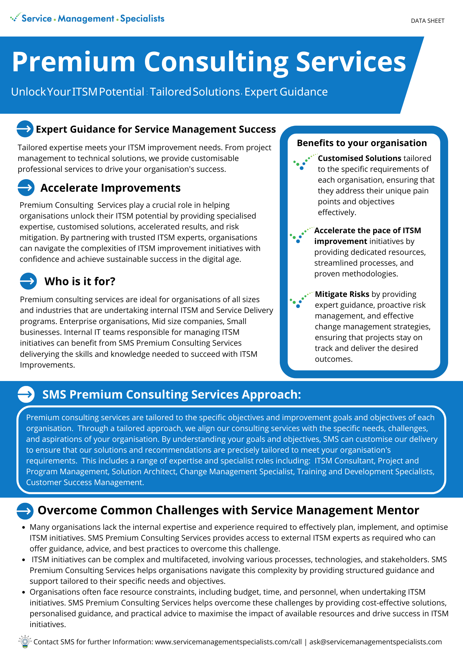 SMS Premium Consulting Services